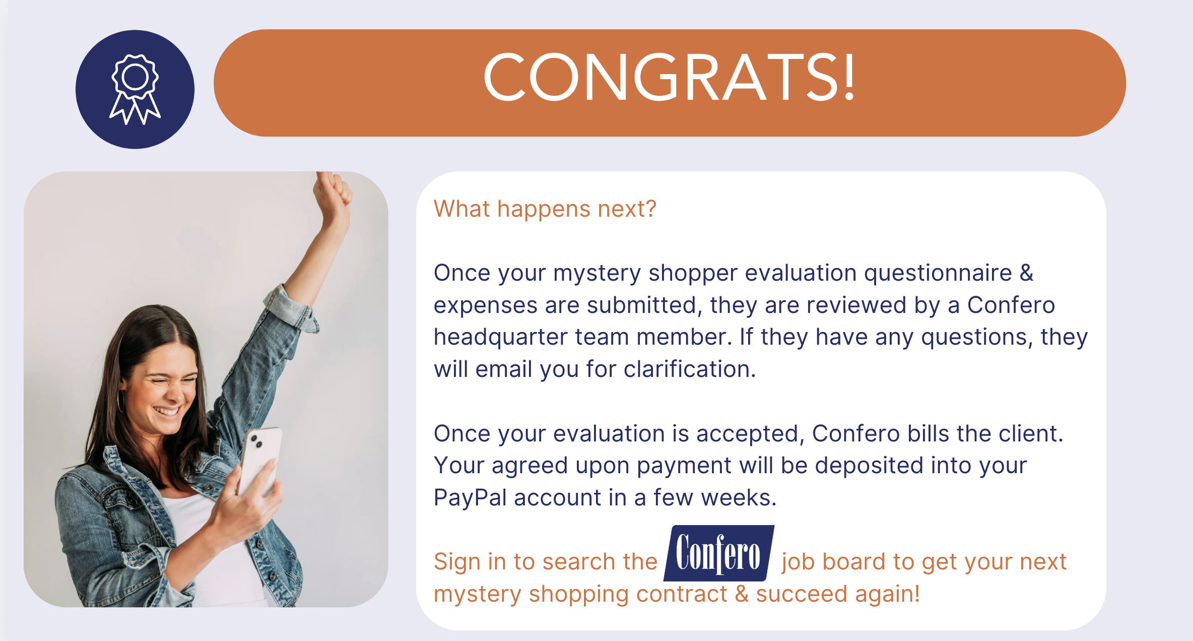 New Confero Mystery Shopper's First Steps to Success - Confero